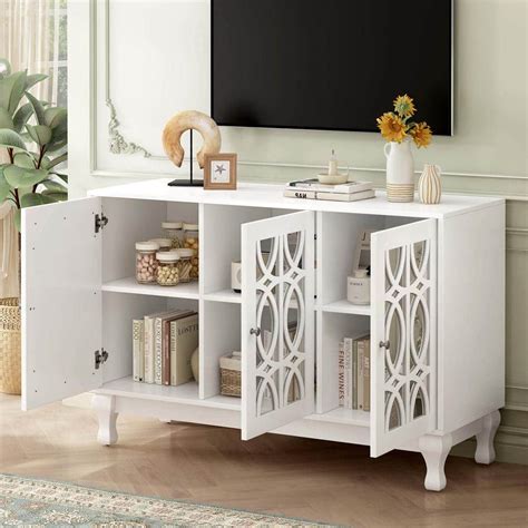 Lycvki 47 25 In Wood Pantry Organizer With Metal Handle And 3