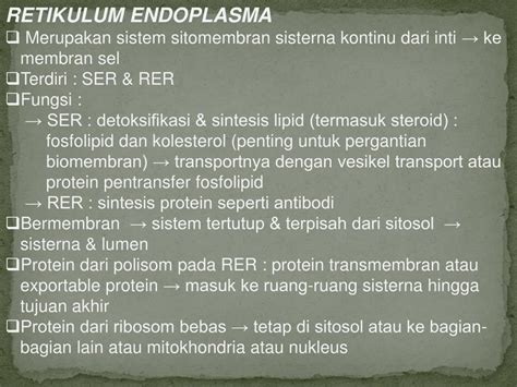 Ppt Struktur Sel Ii Organel Sel Sitoskeleton Dan Pertautan Sel