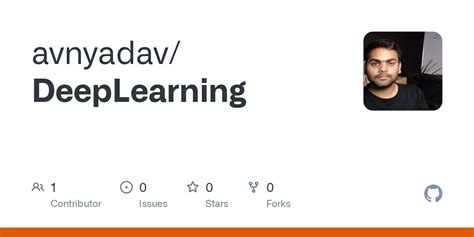 GitHub Avnyadav DeepLearning