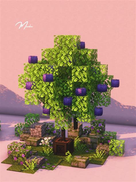 Fig Tree Minecraft Build Ideas In 2025 Minecraft Crafts Minecraft Houses Minecraft Garden