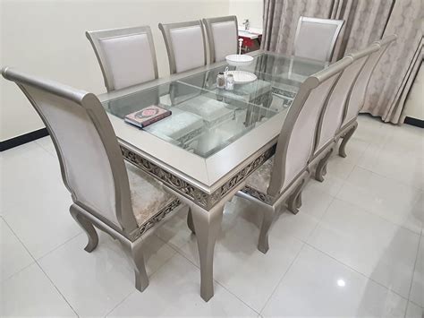 Simple And Elegant Dinning Chairs And Table Rose Wood Furniture