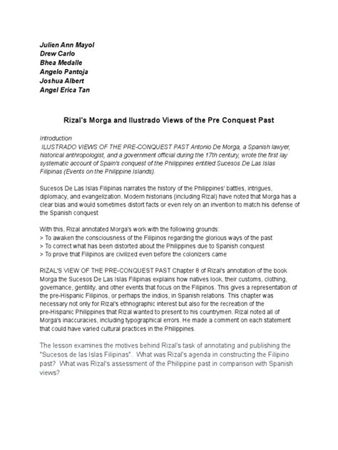 Rizal Morga Pdf Philippines