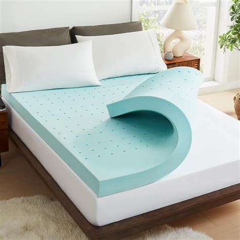 Dqz 4 Inch Cooling Mattress Topper King Memory Foam