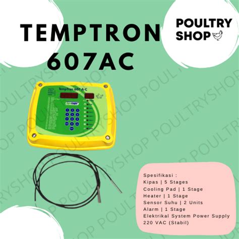TEMPTRON 607 AC KONTROLER KONTROL SUHU KANDANG AYAM Lazada Indonesia