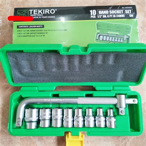 Jual Kunci Sok Set 10 Pcs Tekiro Kunci Shock Socket Set Tekiro Kunci Sock 10pcs Tekiro Shopee