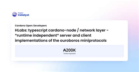 Hlabs Typescript Cardano Node Network Layer Runtime Independent Server And Client