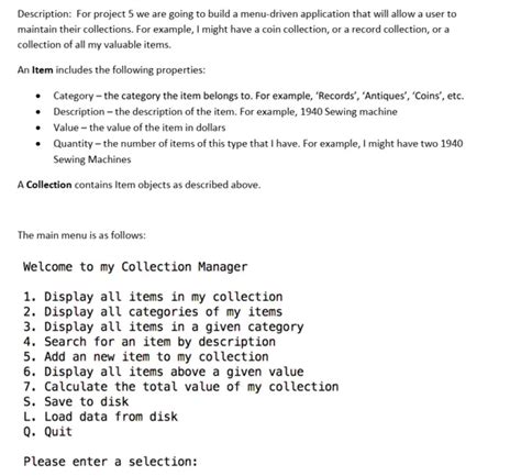 Program To Implement Collection Manager In Python Assignment Solution
