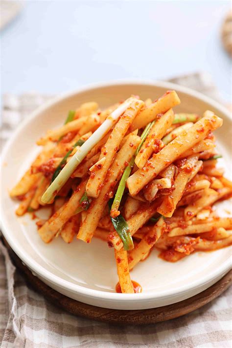 무생채무침 김치스타일 무생채