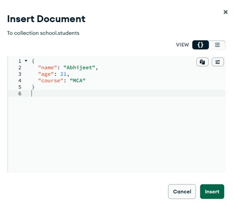 Crud In Mongodb Compass