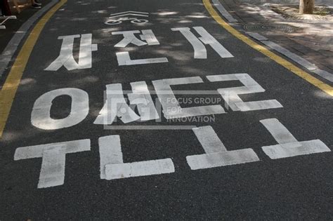자전거 우선 도로 노면 표지 Yanggiri 사진 자전거 우선 도로 표지 표시 노면 표지판 주행 사고 처리 설치 구간 운영 전용 차로 운전
