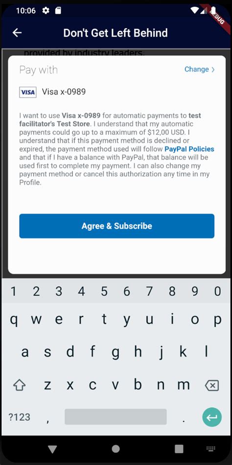 Dart Flutter Integrate Paypal Buttons With Webview Stack Overflow