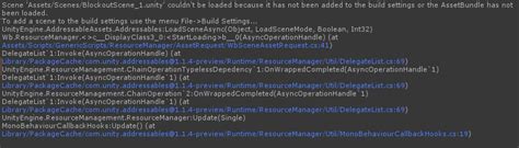scene loading problems unity engine unity discussions
