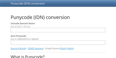 Github Fu Sen Punycode Idn Conversion 🔡🀄 Using Javascript Jquery