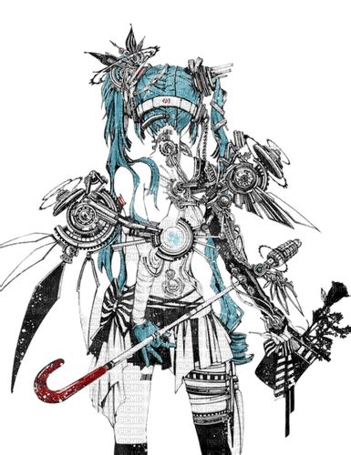 Miku Cyborg Hatsune Cybercore Miku Ainmecore Weirdcore Cyber Free Png Picmix