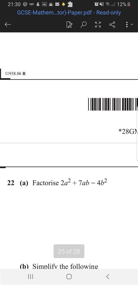 Can Someone Explain This Factorisation Question Thanks Rgcse