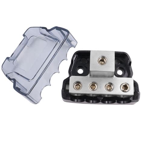 4 Way Power Distribution Block 1 X 0 2 4 Gauge In 4 X 4 8 Gauge Out Ground Distributor Block