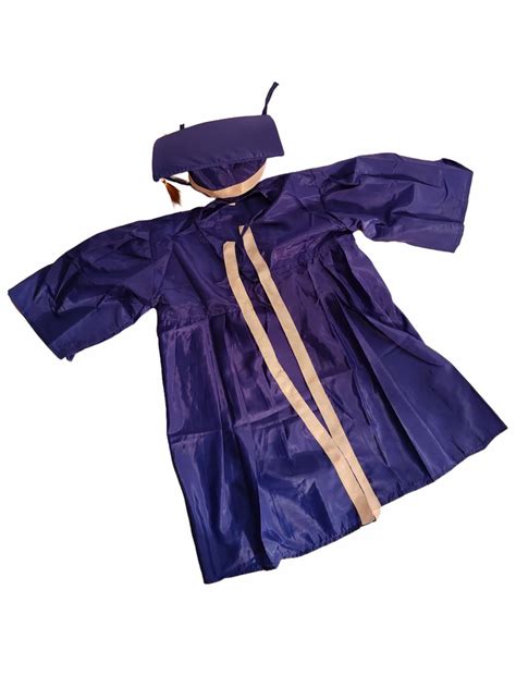 Blue White Convocation Gown With Gown And Cap Set Of 2 Convocation Gown