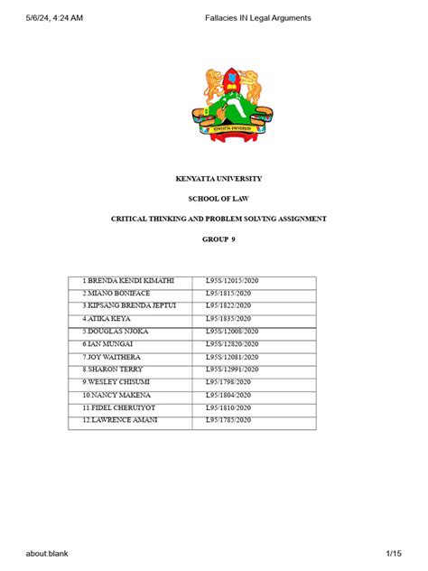 Fallacies In Legal Arguments Pdf Fallacy Argument