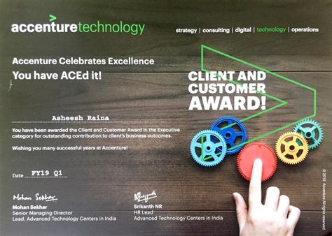 Asheesh Raina On Linkedin Avanade Accenturetechnology Ace Award