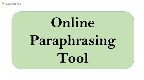 Ppt Online Paraphrasing Tool Powerpoint Presentation Free To