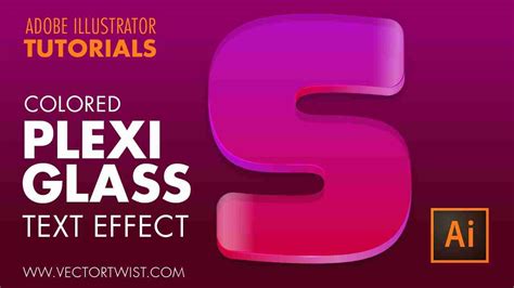 Plexiglass Text Effect Vectortwist