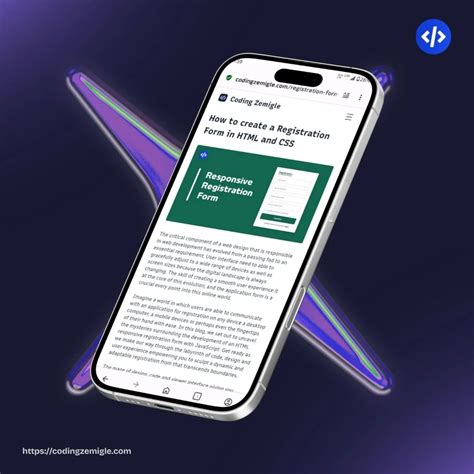 Coding Zemigle Create A Stylish And Responsive Registration Form With