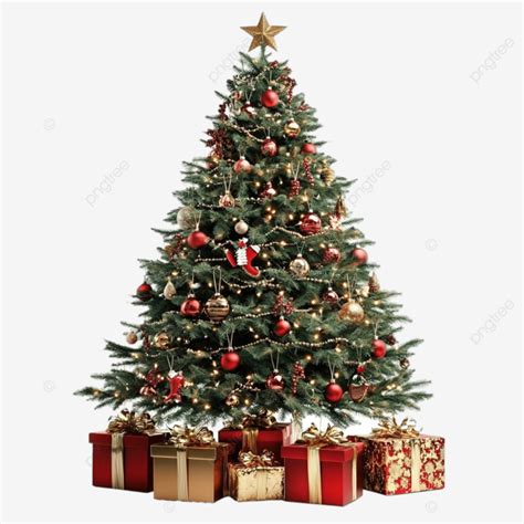 선물 상자가 있는 축제 크리스마스 트리 크리스마스 트리 선물 상자 고삐 Png 일러스트 및 이미지 에 대한 무료 다운로드 Pngtree