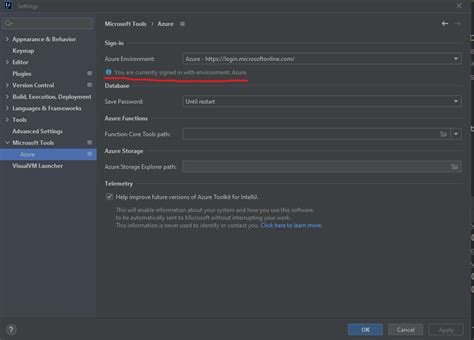Azure Defaultcredentials With Intellij Not Working Because No Authmethoddetailsjson Is Written
