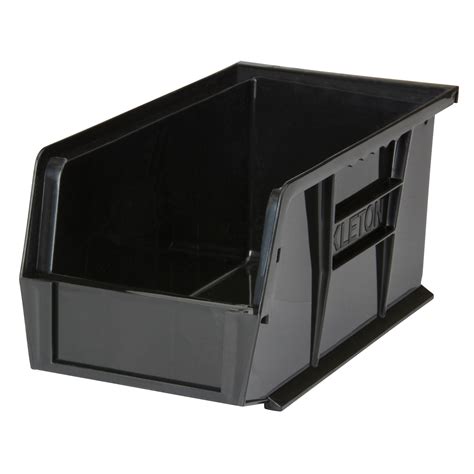 Kleton Stack And Hang Bin 5 12 W X 5 H X 10 78 D Black Scn