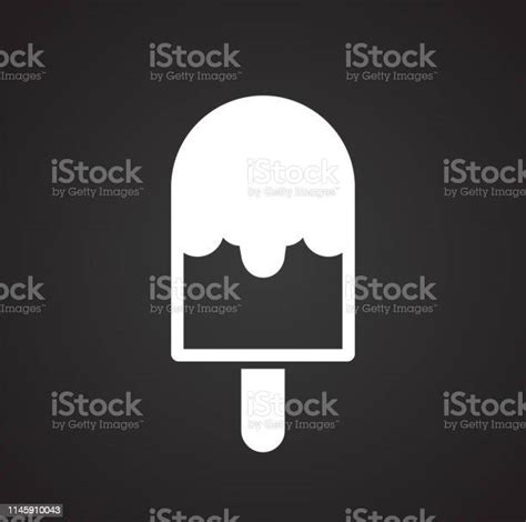 그래픽 및 웹 디자인에 대 한 배경에 아이스크림 아이콘입니다 간단한 벡터 기호입니다 웹 사이트 버튼 또는 모바일 앱에 대 한 인터넷 개념 기호입니다 0명에 대한 스톡 벡터