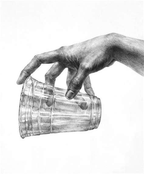 투명 플라스틱 컵을 쥔 손 연필 소묘 예중 예고 입시미술 덕원예고 입시 드로잉 인체를 포함한 모든 사물 목동 미술학원 양천구 미술학원 네이버 블로그