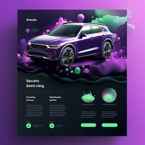 Premium Vector High Resolution Ui Car Detailing Landing Page