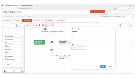 process logs documentation workflowengine