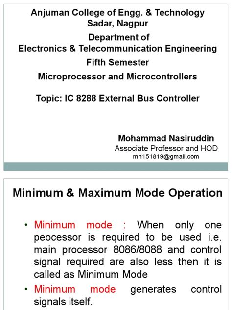 1nasiruddin Ppt Of Ic 8288 External Bus Controller By M Nasiruddin