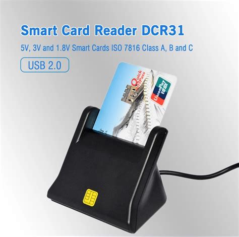 New ISO7816 EMV USB Common Access Smart Card Reader For ATM IC ID Card USB DCR31 Access Card