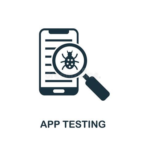 App Testing Icon Simple Element From App Development Collection Filled App Testing Icon For