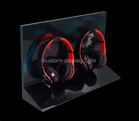 Countertop Acrylic Headset Display Stand Plexiglass Display Shelf