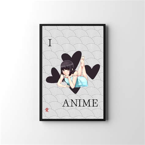 Japanese Anime Poster Manga Wall Prints Bedroom Wall Art Etsy