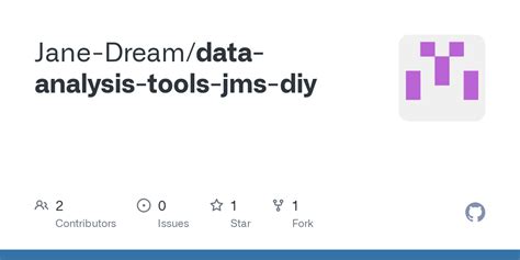 GitHub Jane Dream Data Analysis Tools Jms Diy
