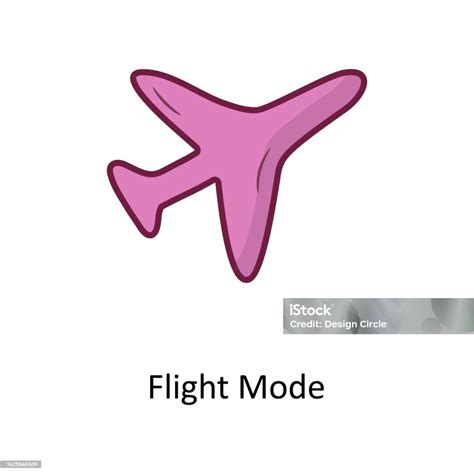 비행 모드 채워진 개요 아이콘 디자인 그림 흰색 배경 Eps 10 파일의 미디어 제어 기호 개념에 대한 스톡 벡터 아트 및 기타 이미지 Istock