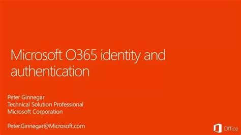 Ppt Microsoft O365 Identity And Authentication Powerpoint Presentation Id 2999980