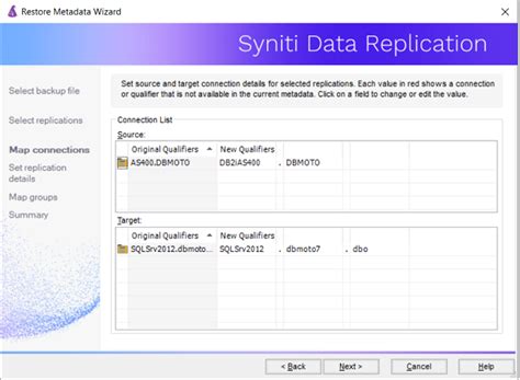 Restore Metadata Wizard