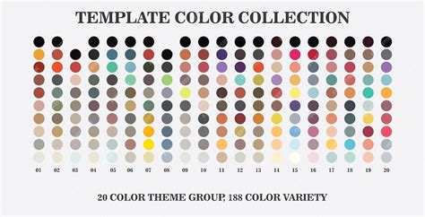 Premium Vector Trend Color Palette Blend 2023 20 Vector Color Palette