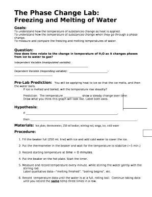The Phase Change Lab Doc Template PdfFiller The Phase Change Lab Doc Template PdfFiller