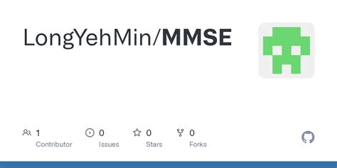 github longyehmin mmse