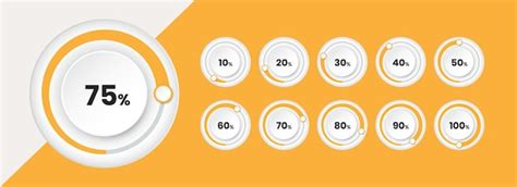 Premium Vector Modern Minimalist Circular Progress Graph With Percent For Ui Element