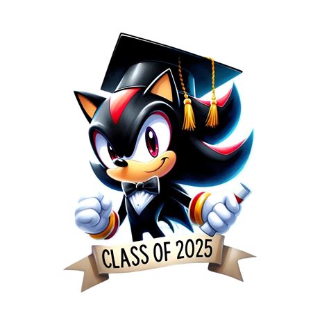 Shadow Sonic Graduation Png Imageclipart Imagesgraduation Cartoon Art