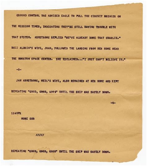 Lot Detail Historic Original Apollo 11 Moon Landing Nasa Teletype