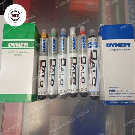 Jual Dalo Dykem White Marker Stainless Heavy Duty Spidol Besi Permanent