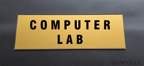 Computer Lab Sign Display